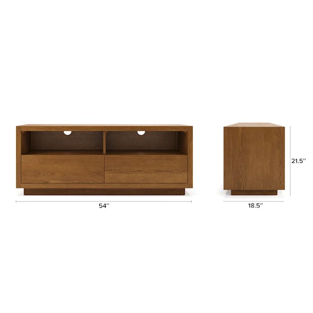 Leif White Oak 54" Media Unit | Article