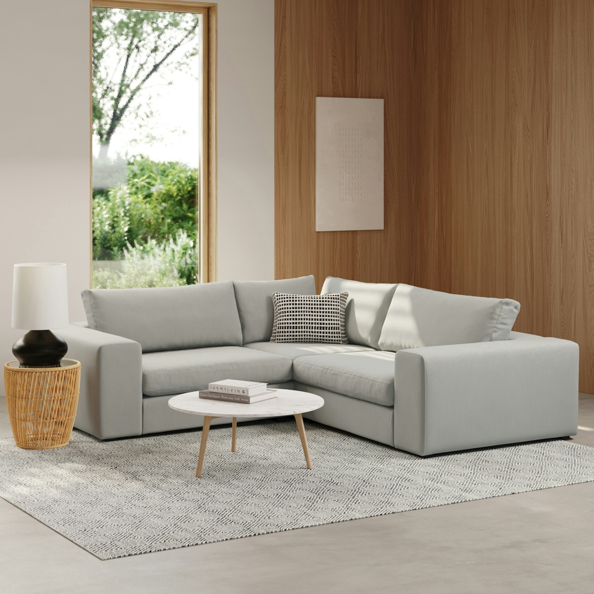 Beta 94" Modular Corner Sectional - Welsh Gray | Article
