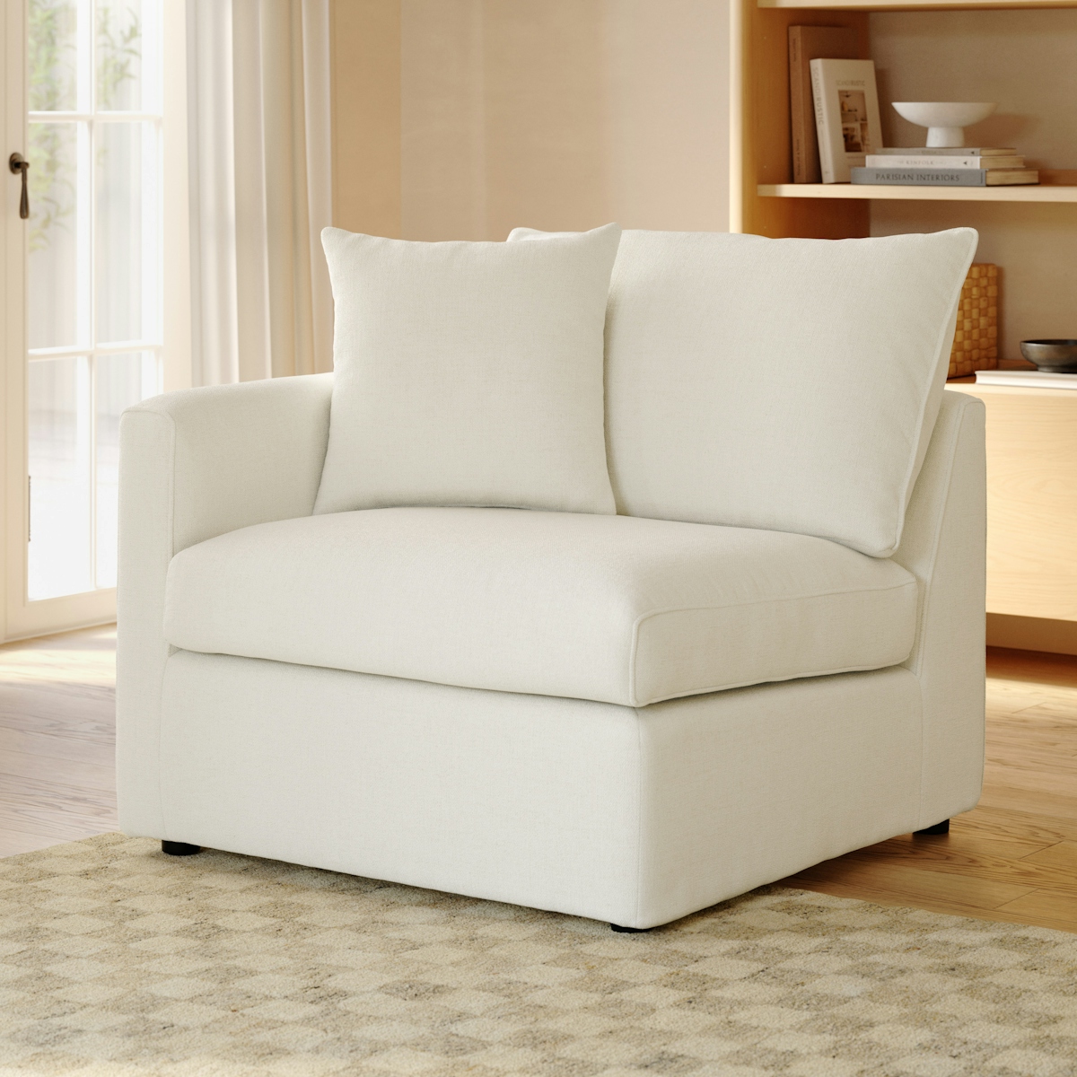 Lenae Savoy Ivory Left Arm Chair Module | Article