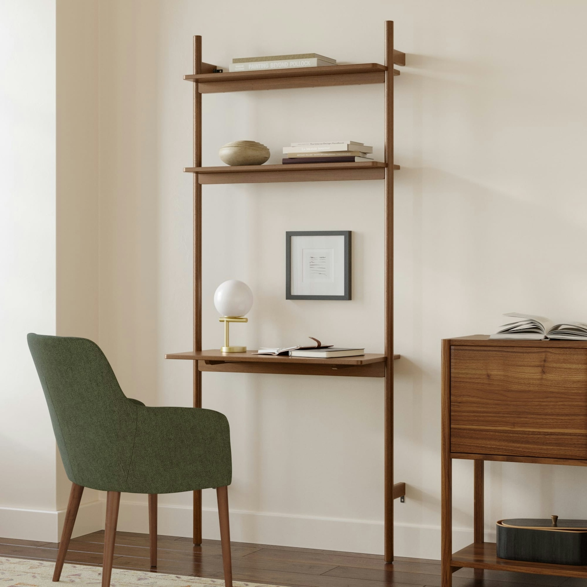 Heidi Walnut Modular Wall Desk | Article