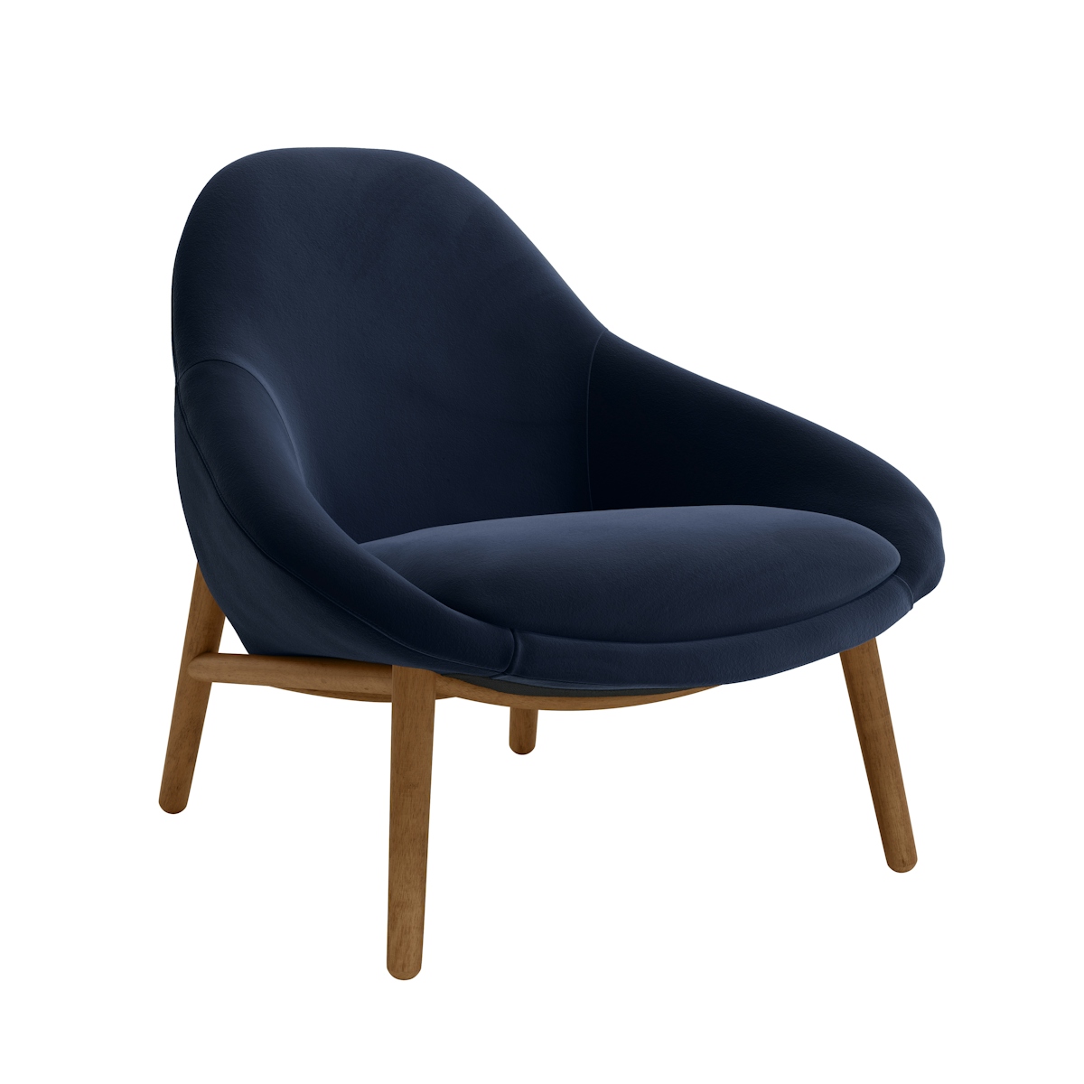 Sunny Hale Ink Velvet Low Lounge Chair | Article
