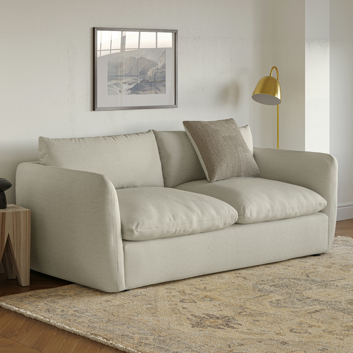 Leigh Silver Ivory Sofa Bed | Article