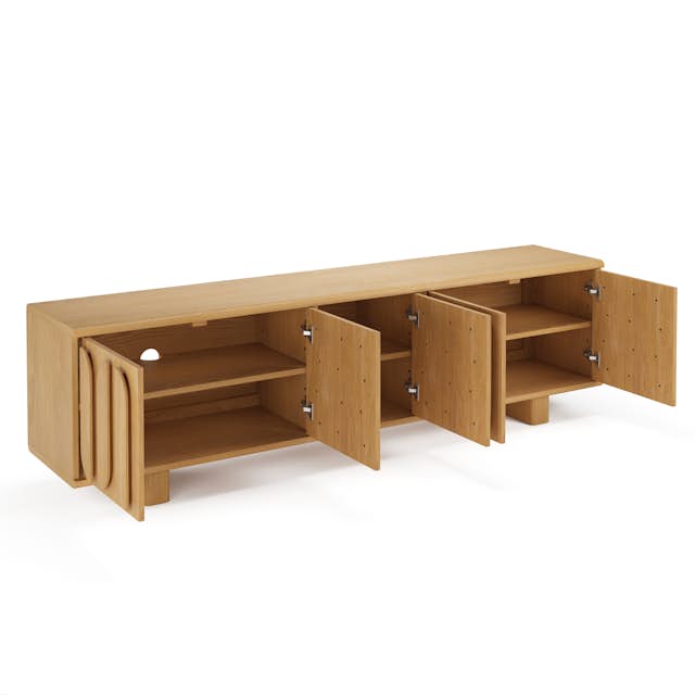 Ansel Natural Oak Media Unit | Article