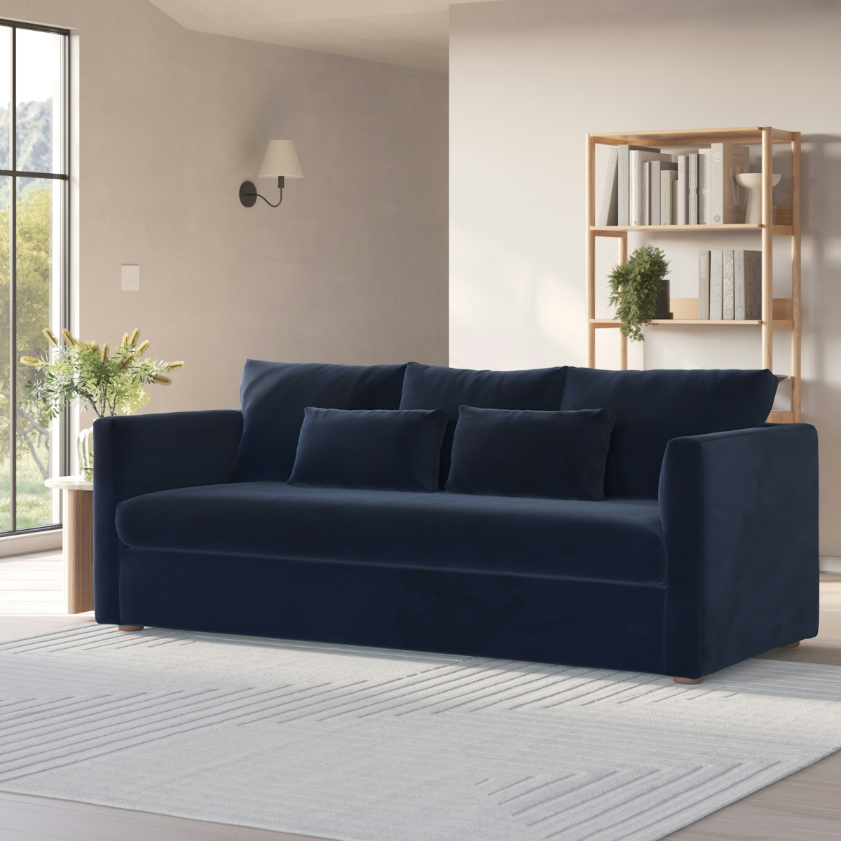 Marina Hale Ink Velvet 90" Sofa Bed | Article