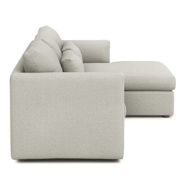 Marina Clover Ivory 90" Reversible Storage Sectional | Article