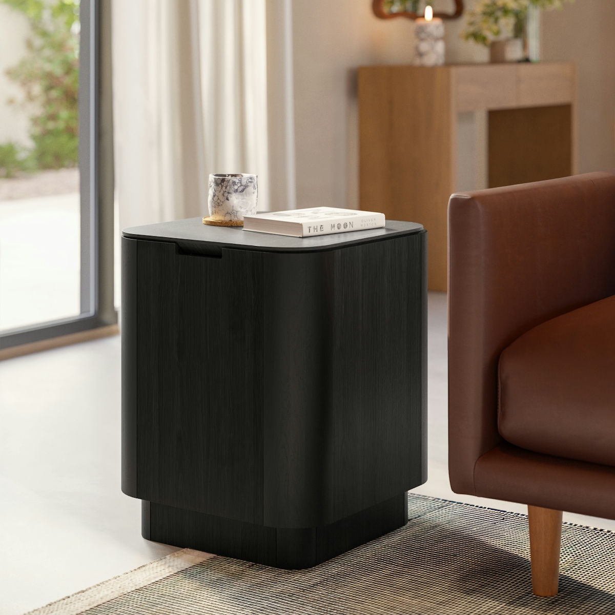 Moa Black Storage Side Table | Article