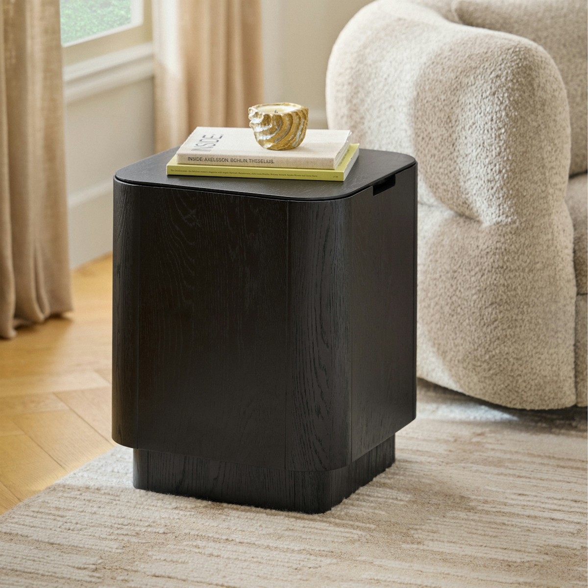 Moa Black Storage Side Table | Article