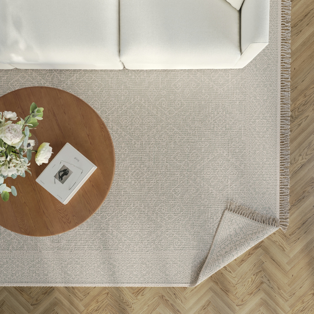 Dorian 9x12 Soft Sage Reversible Area Rug | Article