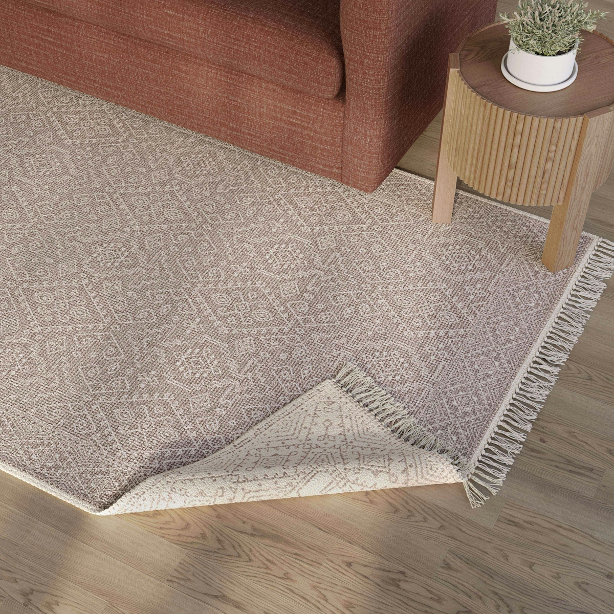 Dorian 5x8 Buck Brown Reversible Area Rug | Article