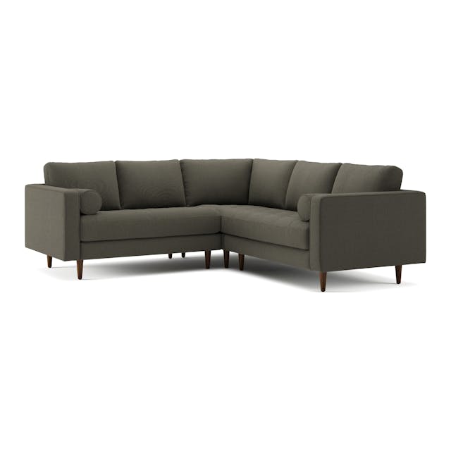 Sven Silver Moss Tufted Small Corner Sectional Sofa | Article