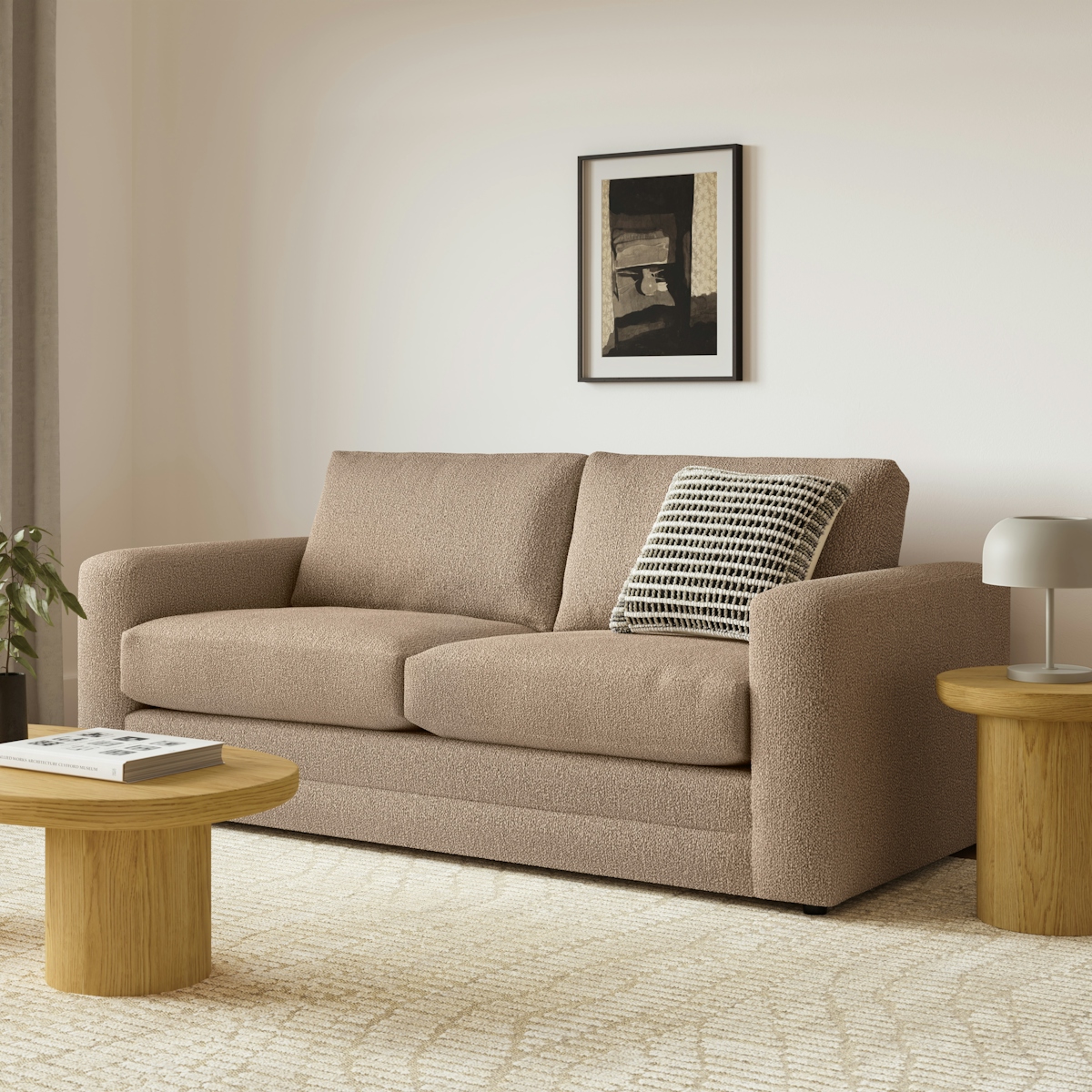 Riley Sandstone Wool Bouclé Sofa Bed | Article