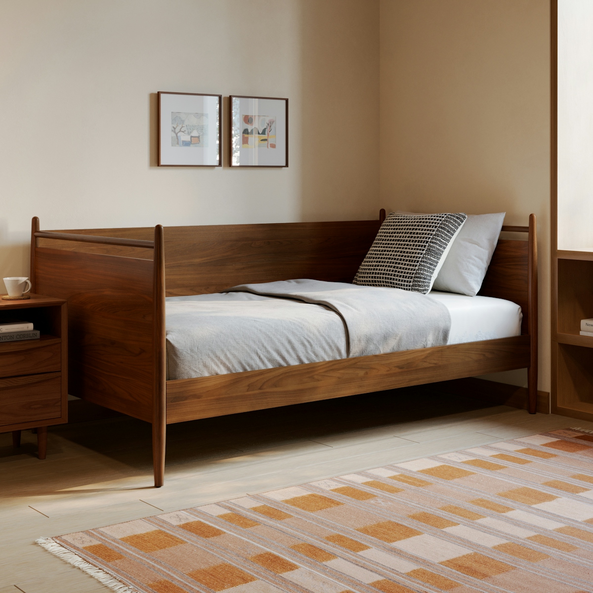 Lenia Walnut Twin Daybed | Article
