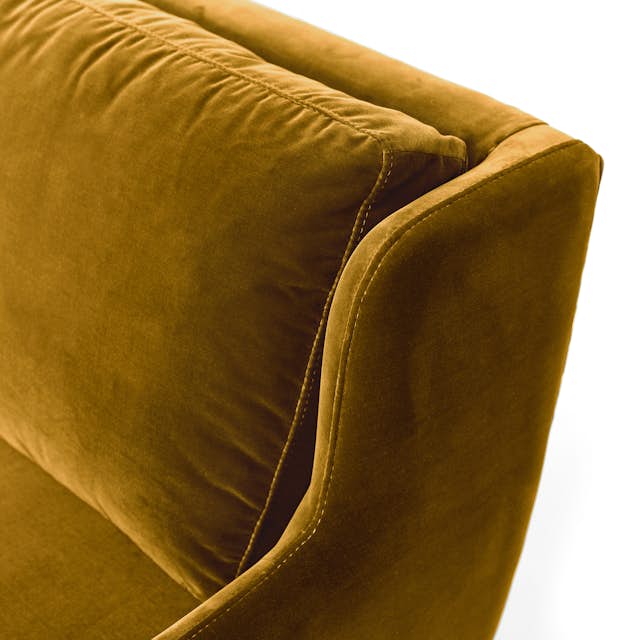 Black Walnut & Yarrow Gold Velvet Lounge Chair | Matrix | Article