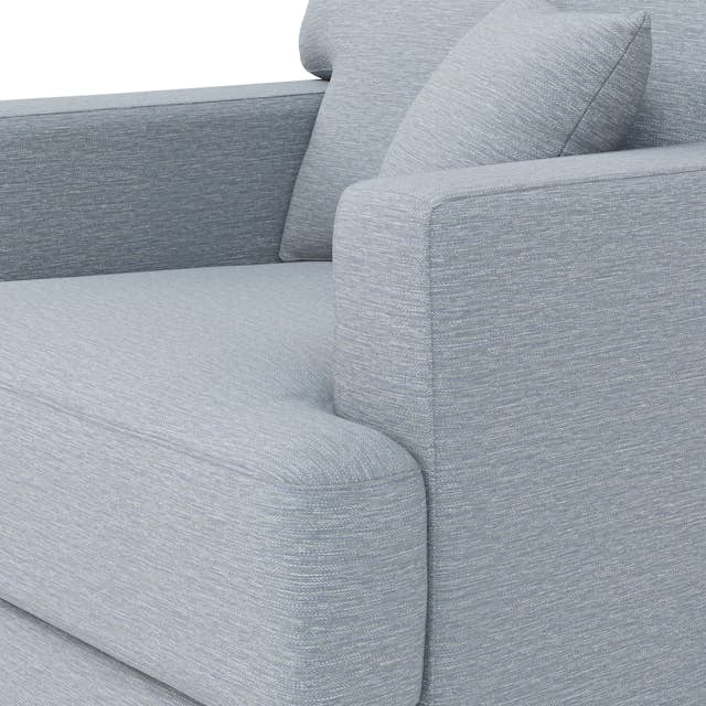 Dawn Silver Light Blue Lounge Chair | Article