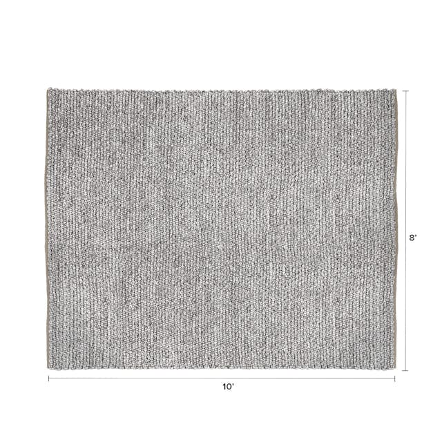 8x10 Metal Gray Handmade Area Rug | Hira | Article