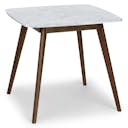 Square Oak & Marble Cafe Table | Vena | Article