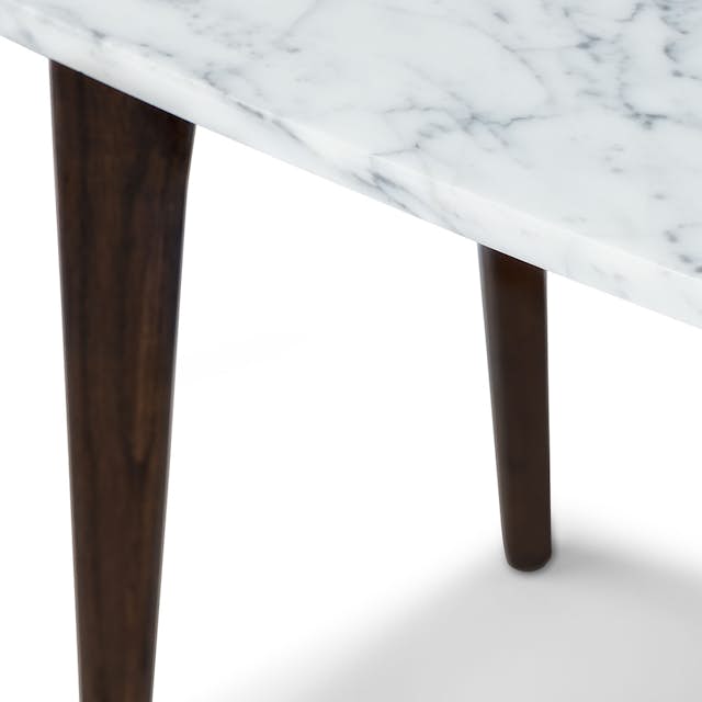 Rectangle Oak & Marble Side Table | Vena | Article
