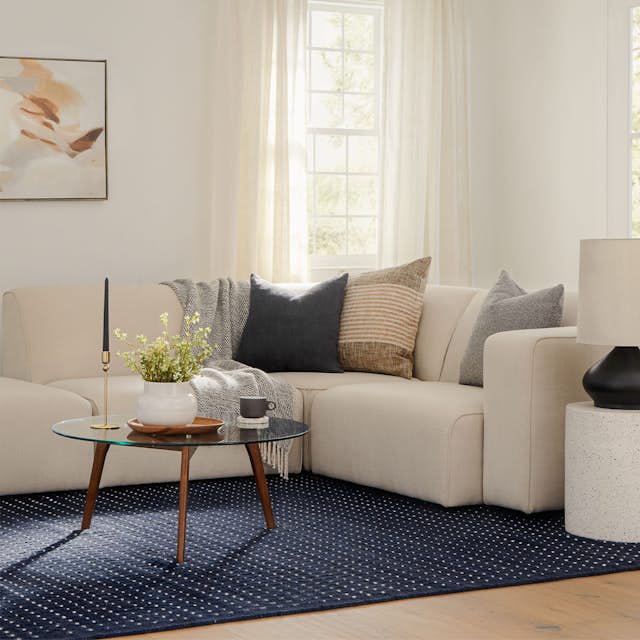 Clarus Tempered Glass Top Walnut Coffee Table | Article