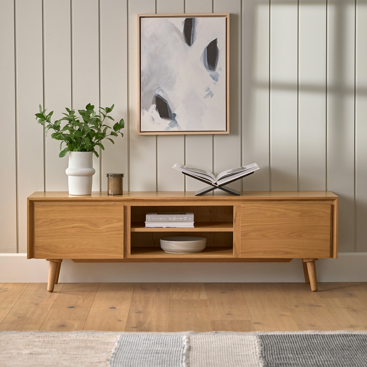 Seno 63" Oak Media Unit with Storage | Article